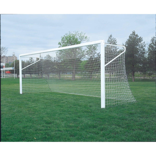 Bison ShootOut 4" Square Aluminum Permanent/Semi Permanent Soccer Goal ...