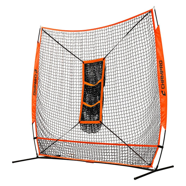 Champro MVP Portable Training Net With TZ3 Training Zone - 5' X 5' NB3 ...