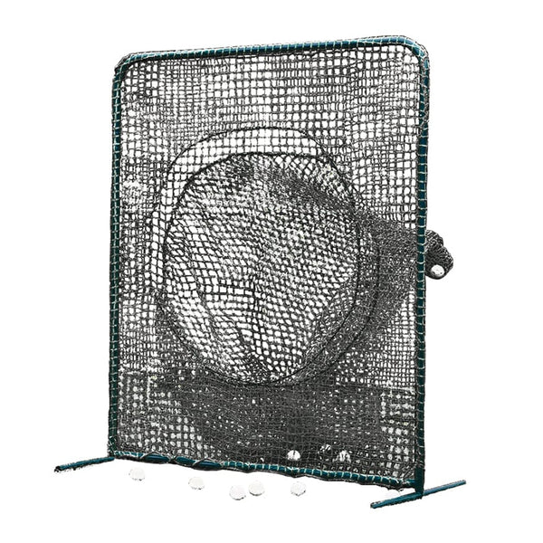 Jaypro Batting Practice Screen - 7'H x 7'W - Portable - Soft Toss (Bla ...