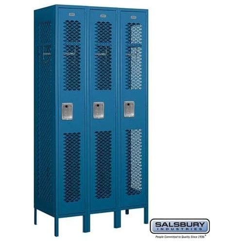 Salsbury 12" Wide Single Tier Vented Metal Locker 36" W x 78" H x 12 ...