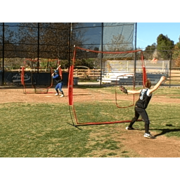 Bownet 7' x 7' Softball Pitch Thru Screen w/ Frame BowSC-R Combo – Pro ...