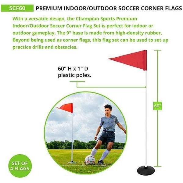Champion Premium Indoor/Outdoor Soccer Corner Flag Set SCF60 – Pro ...
