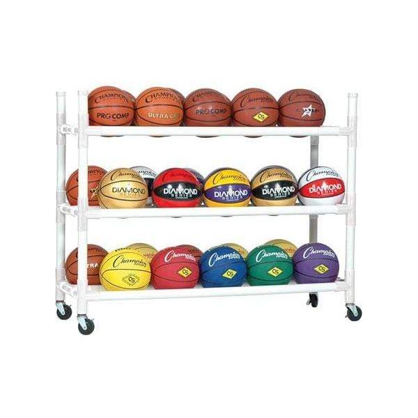 Champion Sports 30 Indoor/Outdoor Basketball Heavy-Duty Cart 30CART ...