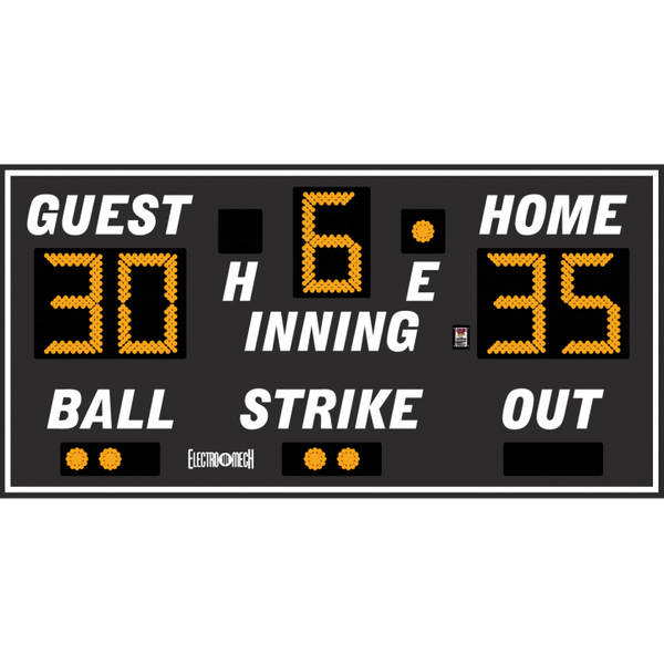 Electro-Mech LX1060 Standard Baseball Scoreboard With BSO Bullets – Pro ...