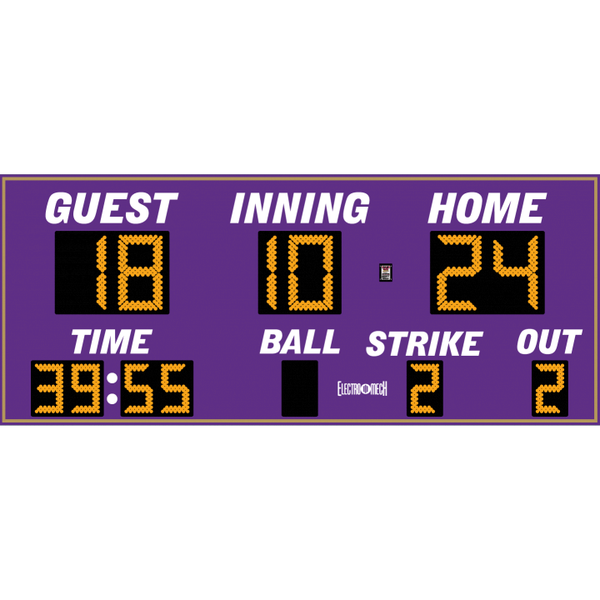 Electro-Mech LX124 Baseball Scoreboard With BSO Digits – Pro Sports Equip