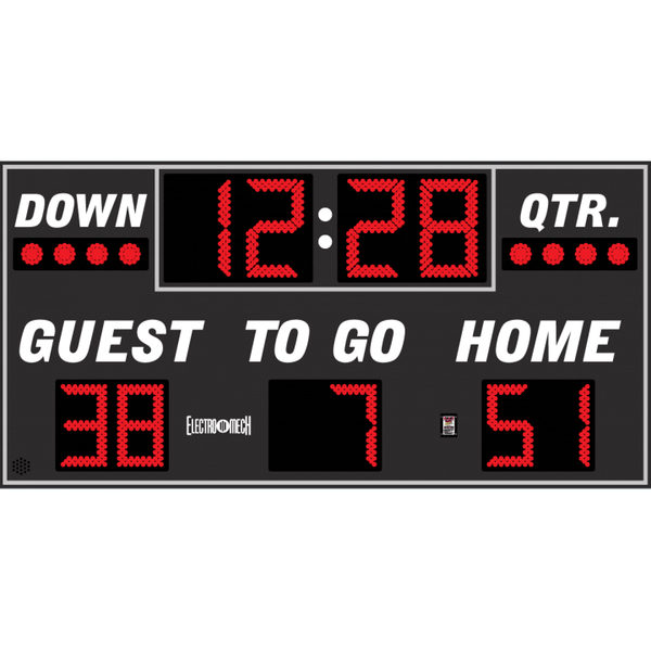 Electro-Mech LX3150 Football Scoreboard With Bullet Downs And Quarters ...