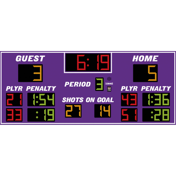 Electro-Mech LX8850 Full-Featured Indoor Hockey Scoreboard – Pro Sports ...