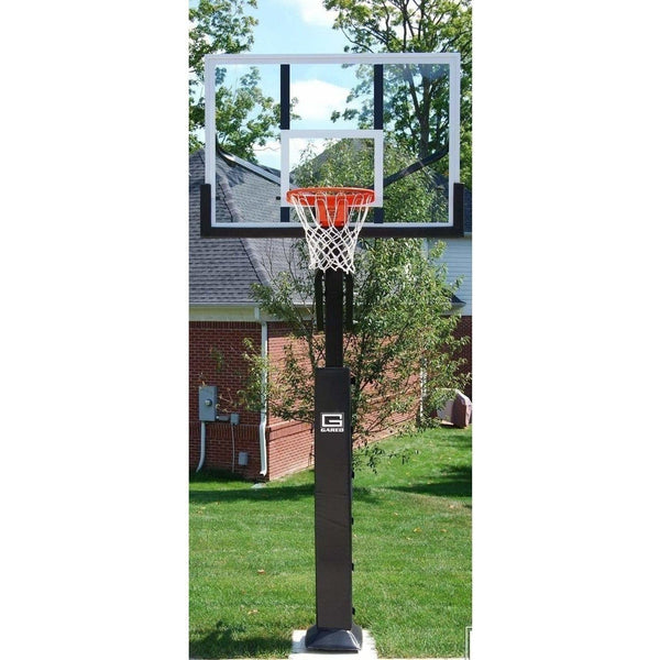Gared 42" x 60" Collegiate Jam Adjustable In Ground Basketball Hoop GP ...