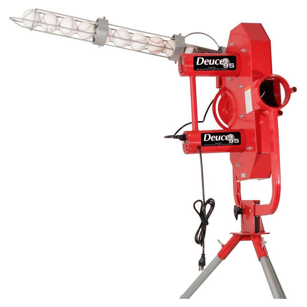 Heater Deuce 95 MPH 2 Wheel Curveball Pitching Machine w/ Auto Feeder ...