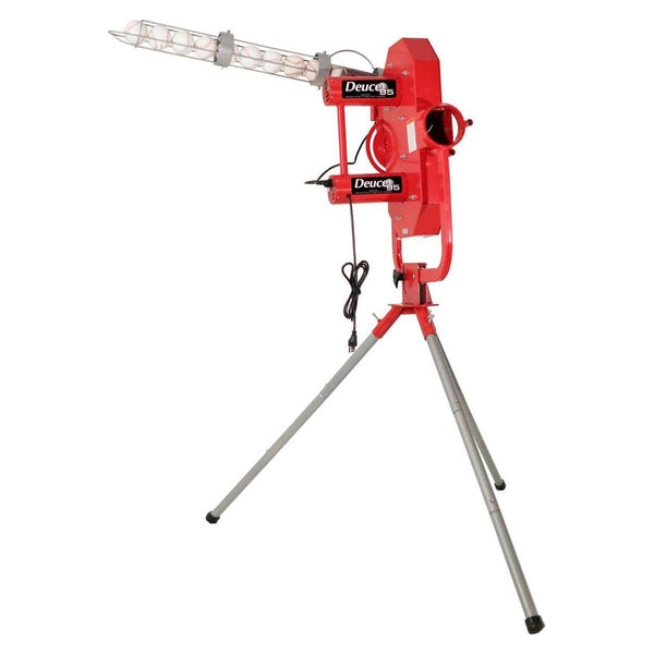 Heater Deuce 95 MPH Pitching Machine w/ Xtender 48' Batting Cage DC149 ...