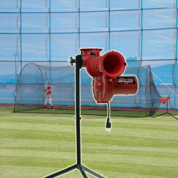 Heater Power Alley Lite 360 Baseball Machine & PowerAlley Batting Cage ...
