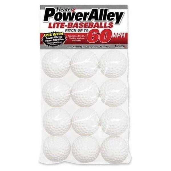 Heater PowerAlley 60 MPH White Lite Pitching Machine Baseballs – Pro ...