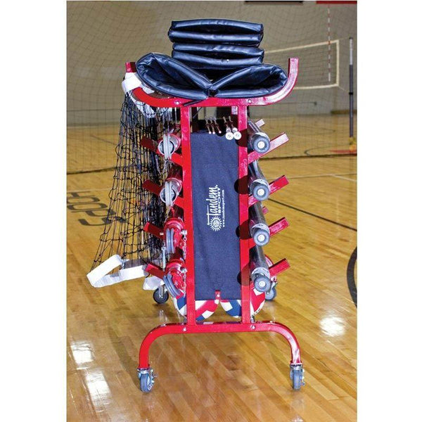 Tandem Portable Volleyball Equipment Cart TSEQUIPMENTCART – Pro Sports ...